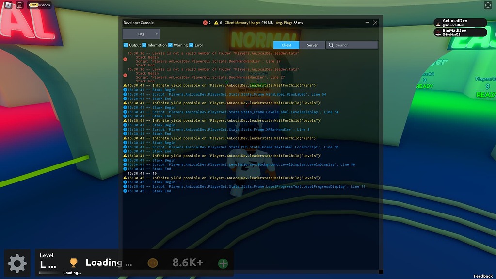 Infinite yield possible on Leaderstats:WaitForChild - Scripting Support - Developer Forum | Roblox