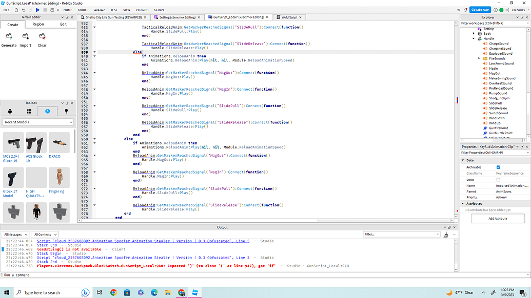 Weird Scripting Error, please help! - Scripting Support - Developer Forum | Roblox