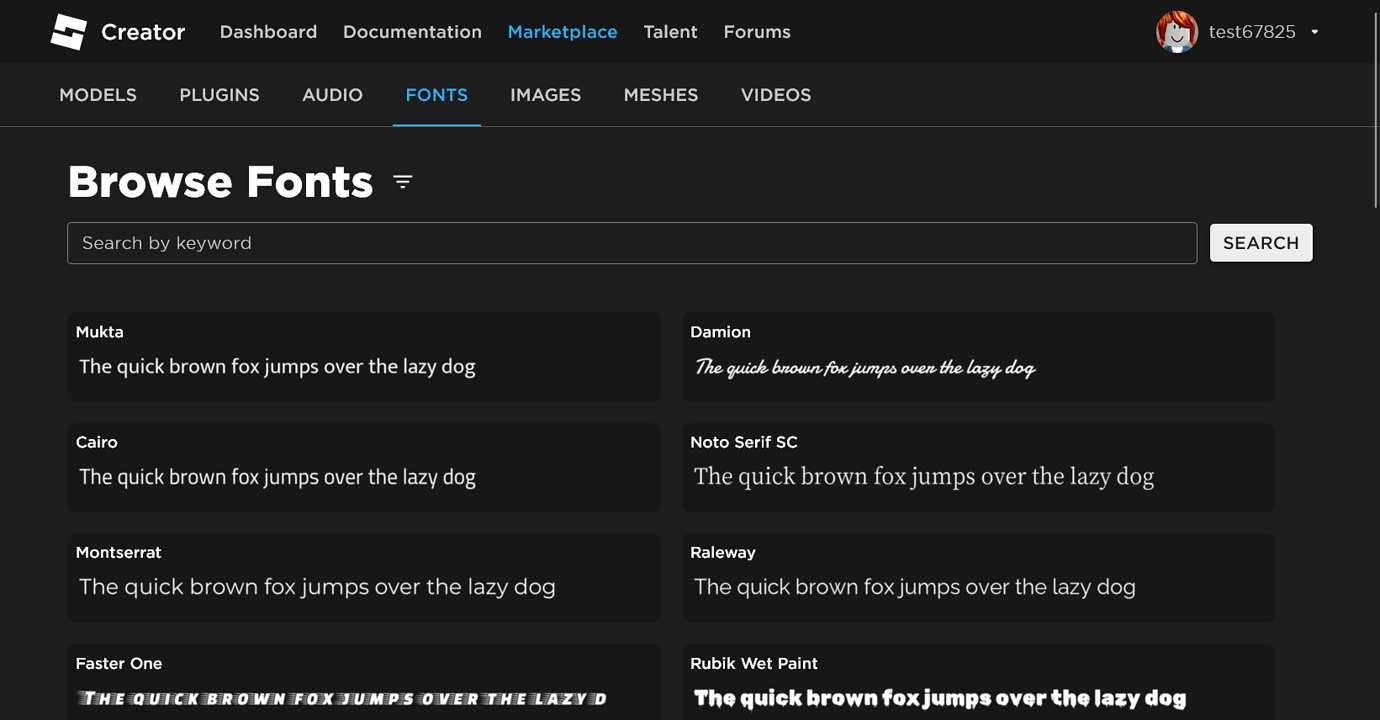 Fonts in Creator Marketplace + 81 New Fonts - Announcements - Developer ...