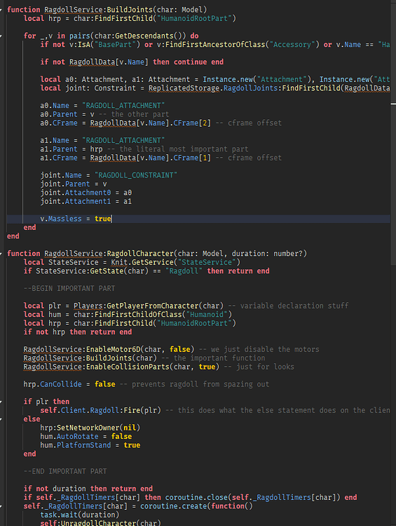 Ragdoll Knockback Lag (Replication issue?) - Scripting Support - Developer Forum | Roblox