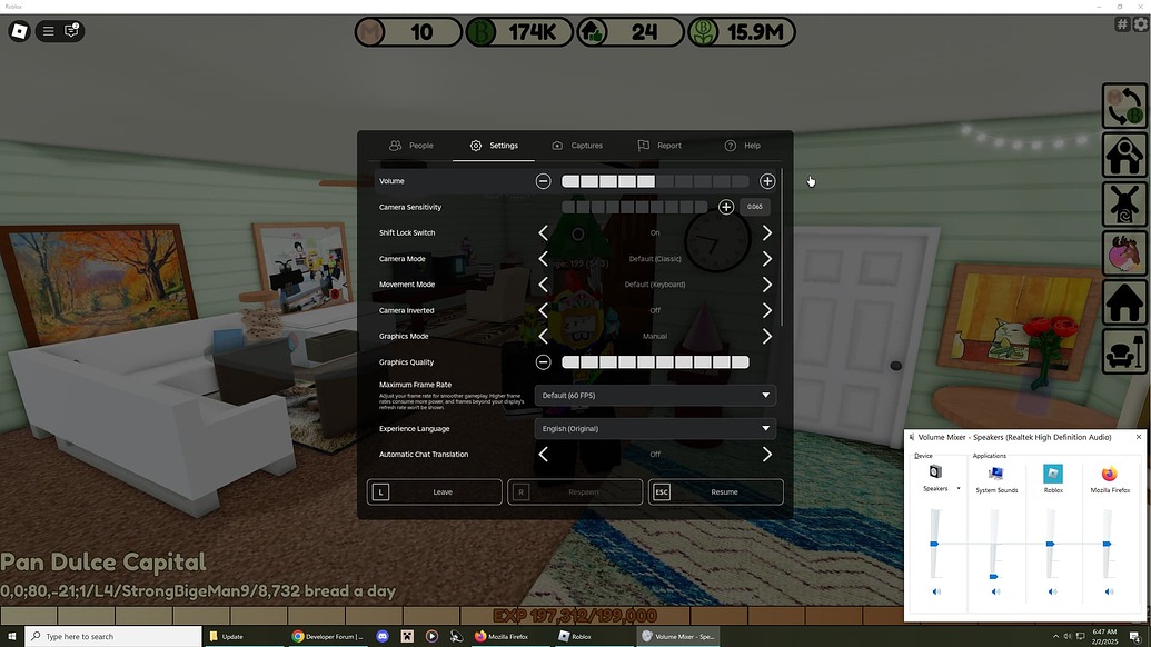 Roblox Player & Studio applications aren't outputting any audio and do ...