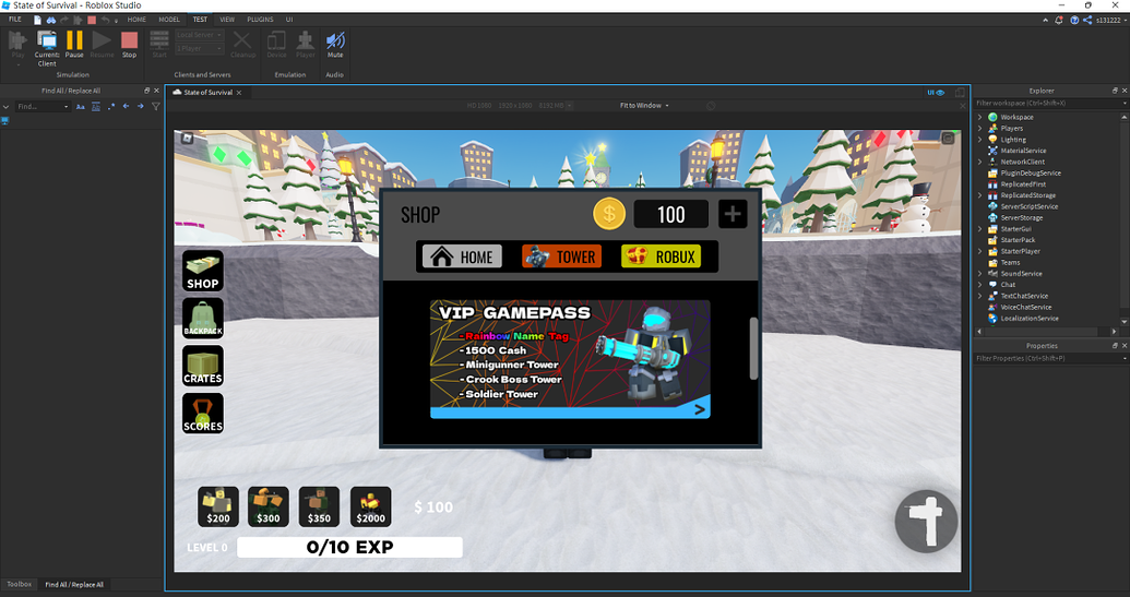 【Open-Source】 UI, Data save, leaderstats, shop, badge scripts ...