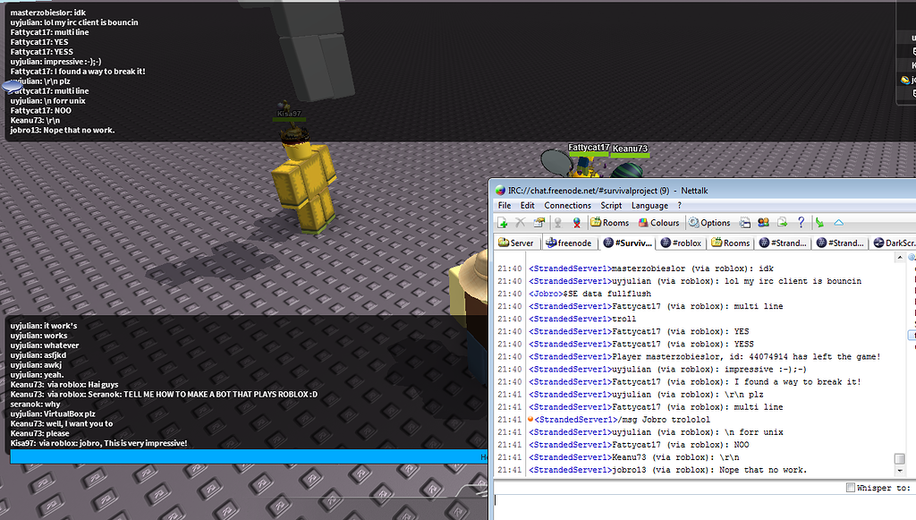Roblox place: IRC - Creations Feedback - Developer Forum | Roblox