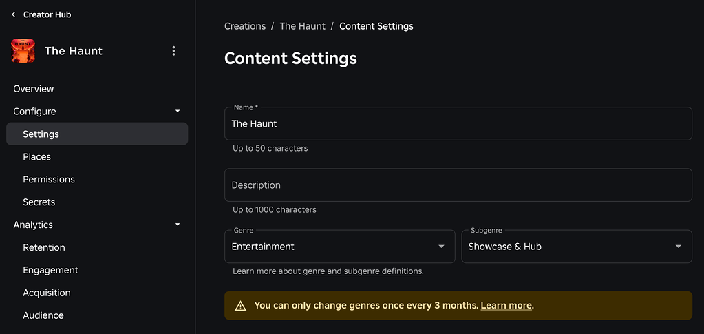 Now Live! Update Your Genre and Subgenre - Announcements - Developer ...