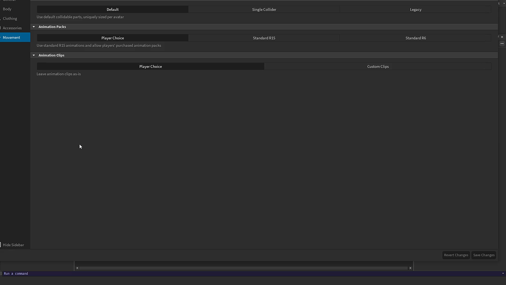 Issue with the avatar settings tab on Roblox Studio - Platform Usage ...
