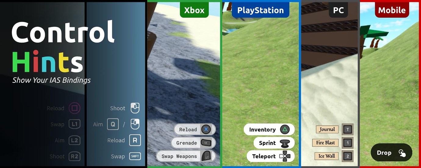 Control Hints: Show Your IAS Bindings (PC, Xbox, PlayStation, Mobile ...