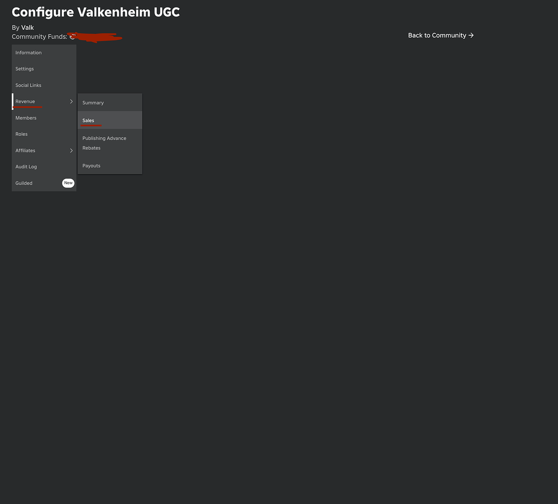 Cannot See Communities (Groups) Sales of Goods Page - Roblox ...