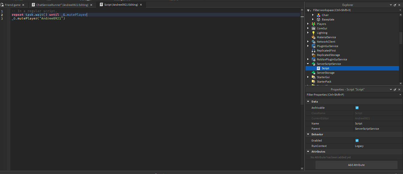 How to mute a channel in roblox - Scripting Support - Developer Forum | Roblox