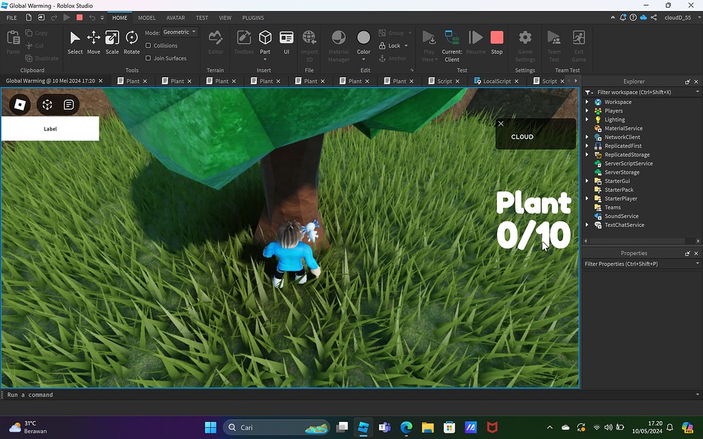 Need help with increasing text value with proximity prompt - Scripting Support - Developer Forum ...
