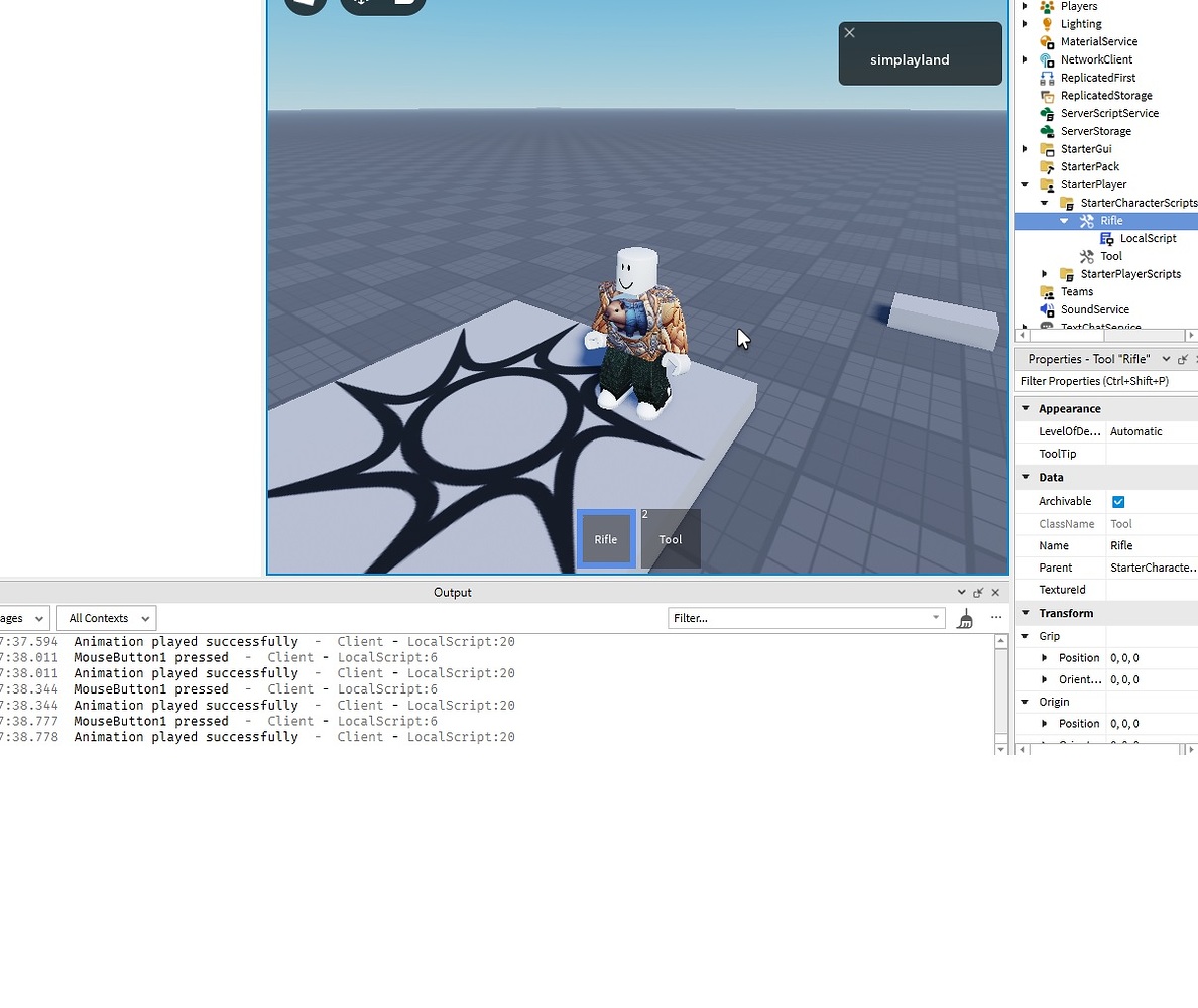 UserInputService wont fire inside tool - Scripting Support - Developer Forum | Roblox