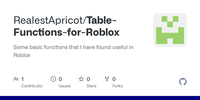 Basic Table Functions - Community Resources - Developer Forum | Roblox