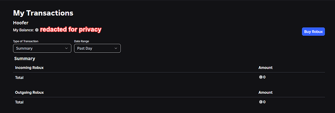 Transactions Page Failing to Load and Returning 500 - Roblox ...