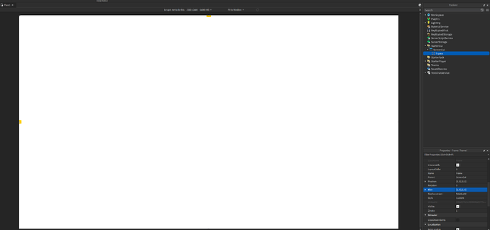 UI defaulting to 800x600 when scale on both X and Y is set to one ...