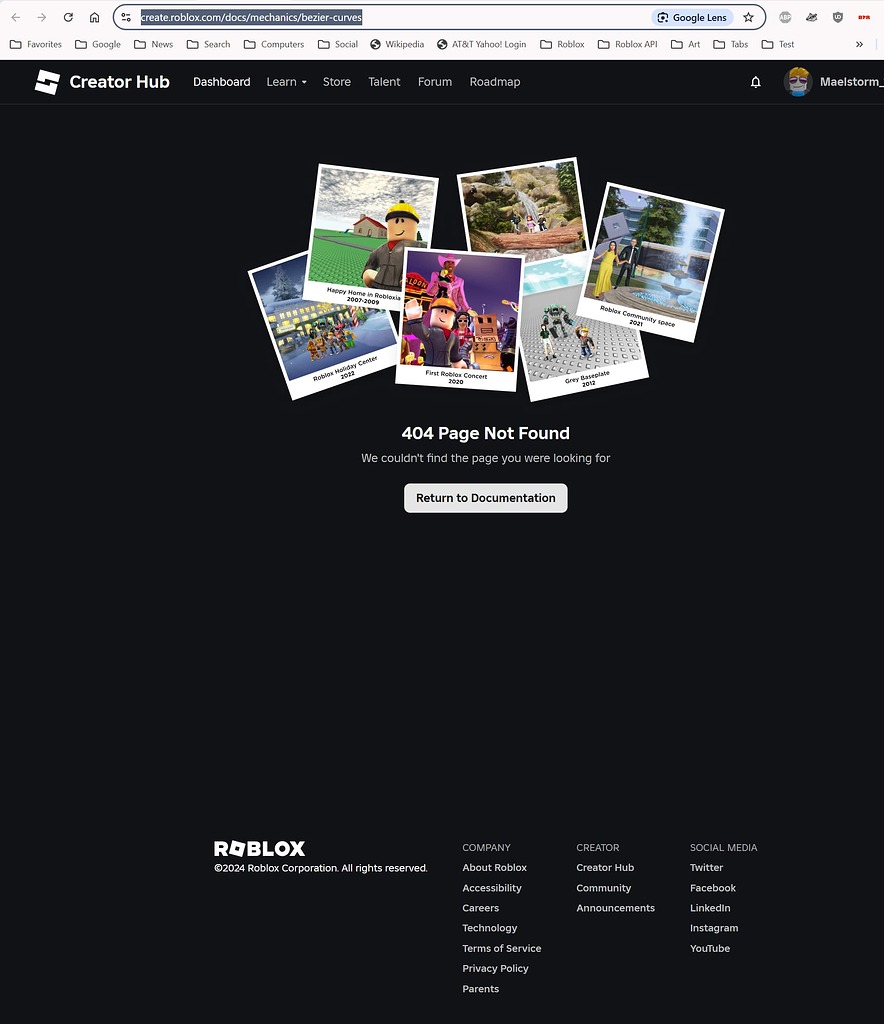 The Bezier Curves document is missing - Documentation Issues - Developer Forum | Roblox