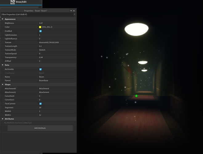 how to draw a beam of light