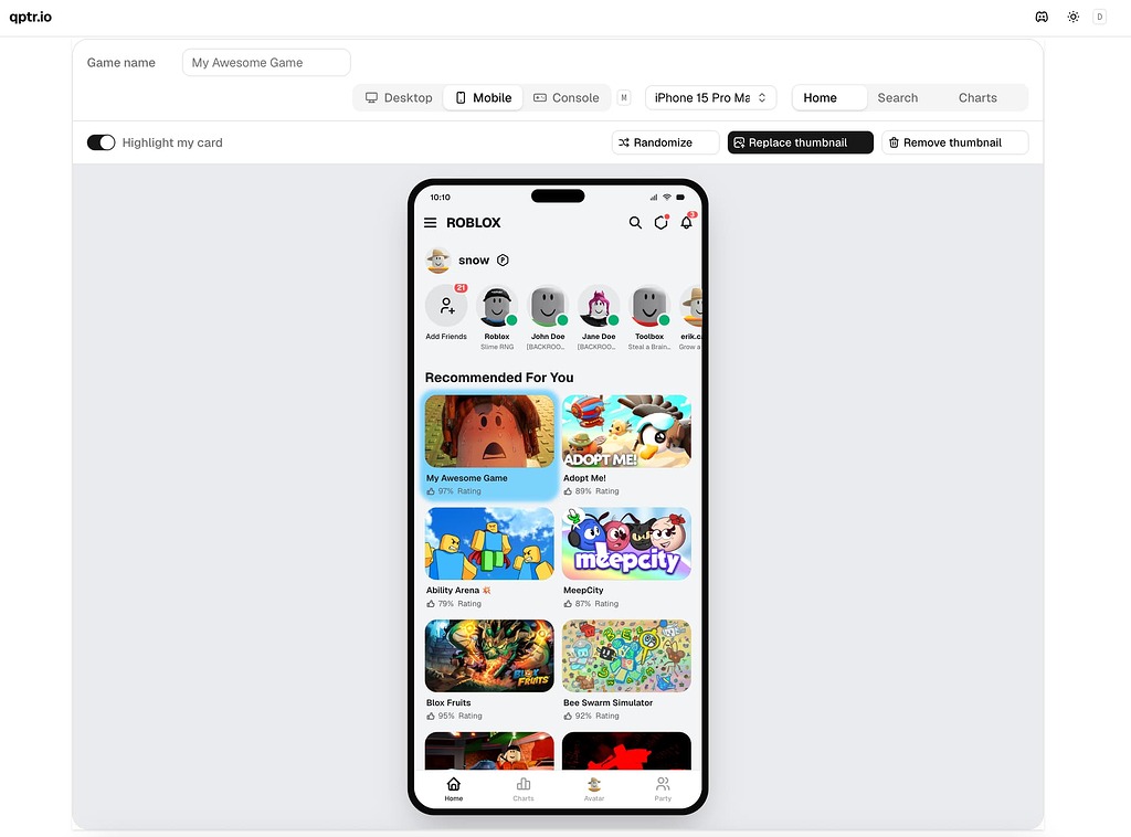 Qptr.io — see your thumbnail the way players will - Community Resources ...