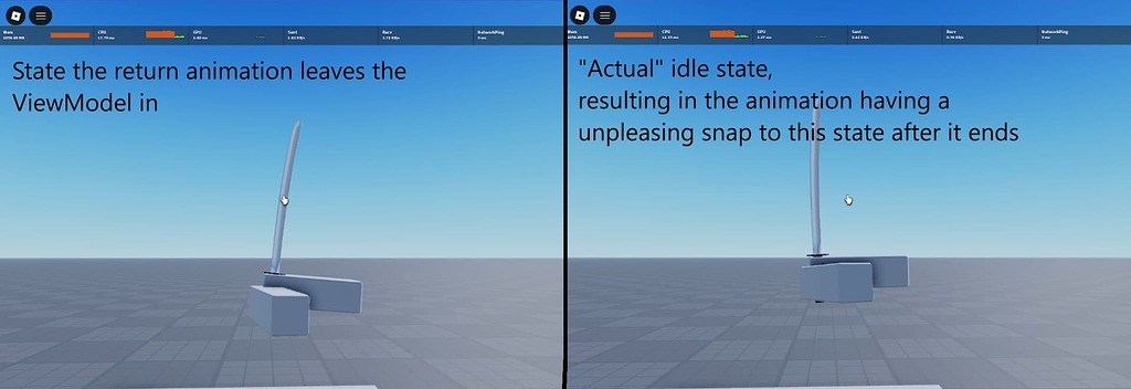 Animation transition inconsistency despite identical keyframes in ...