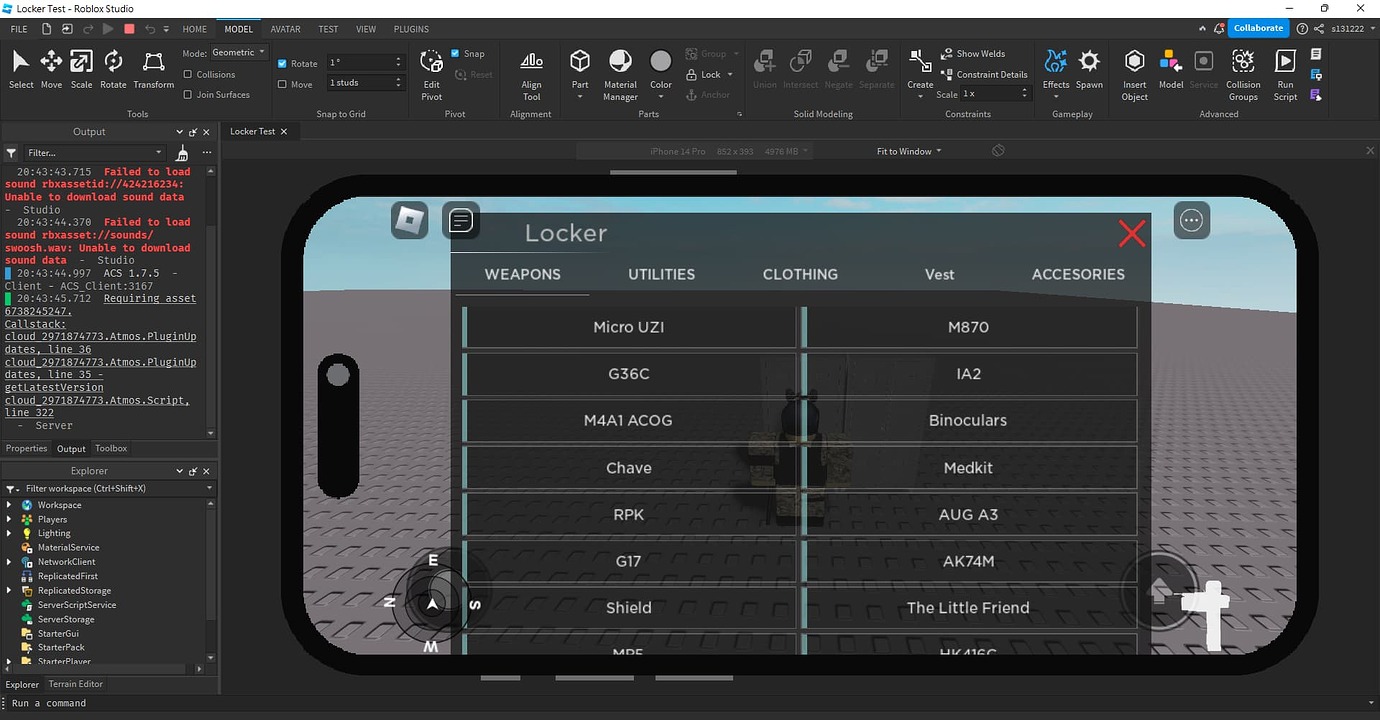 【Open-Source】 Weapons & Clothes Locker System - Community Resources - Developer Forum | Roblox