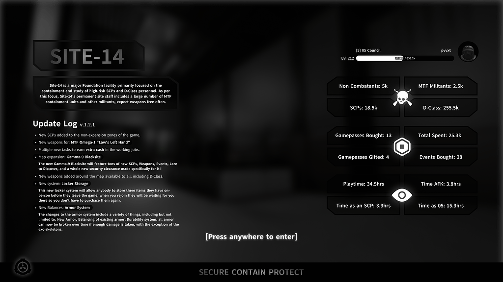 SCP Foundation UI - Creations Feedback - Developer Forum | Roblox