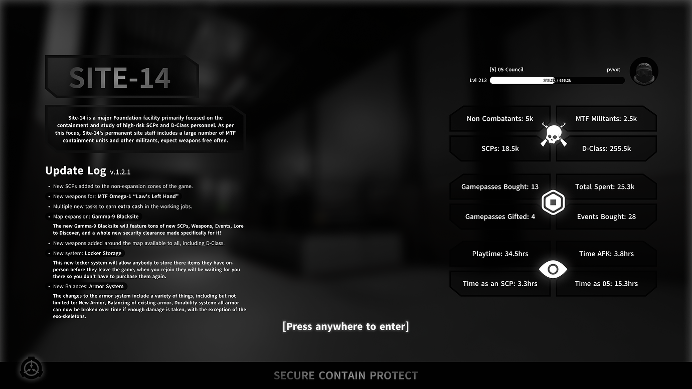 SCP Foundation UI - Creations Feedback - Developer Forum | Roblox