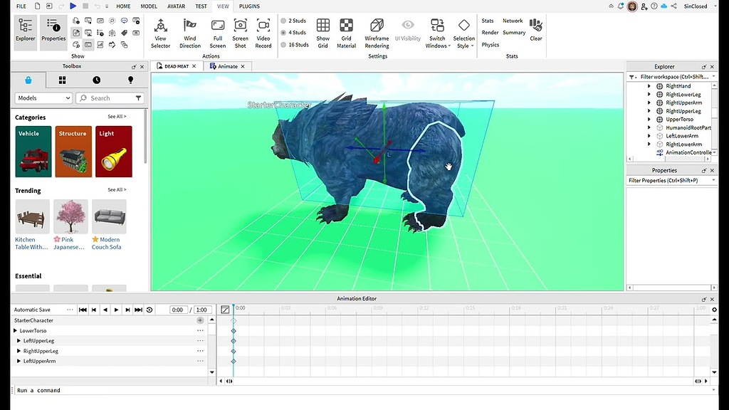Body Parts Stuck In Place While Animating - Art Design Support ...