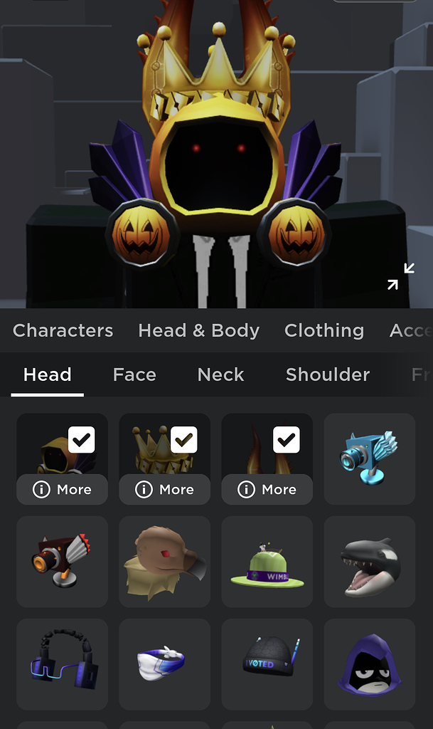 Avatar editor doesn’t indicate Roblox-created accessories included in ...