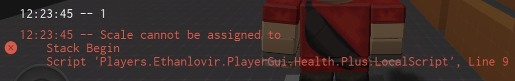 Scale cannot be assigned to - Scripting Support - Developer Forum | Roblox