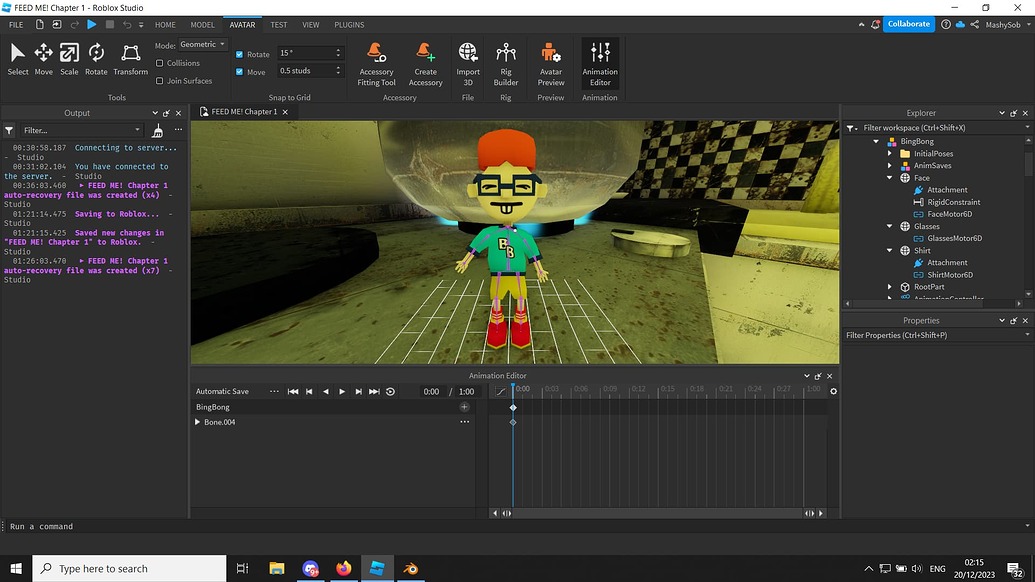 Mesh parented to bone in Blender won't move or rotate in Roblox Studio ...