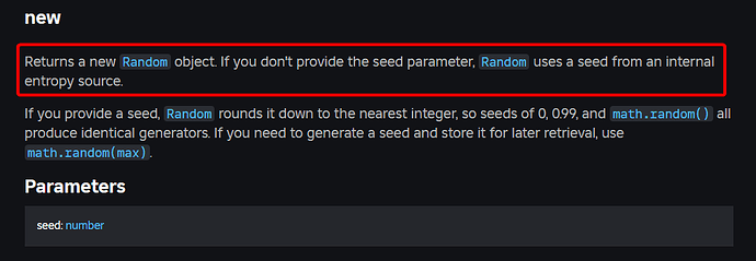 Random without seed - Scripting Support - Developer Forum | Roblox