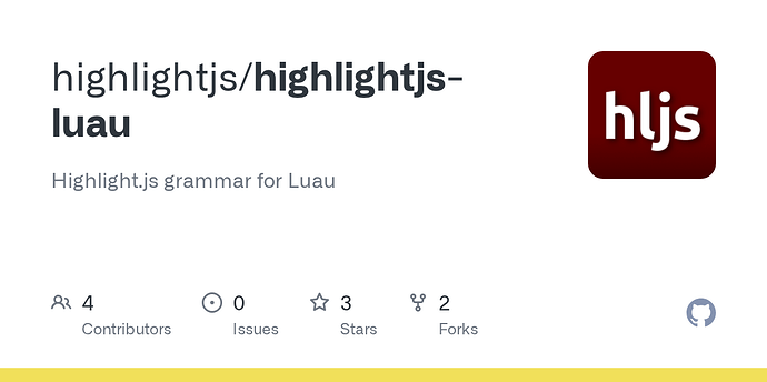 Add Luau syntax highlighting - Forum Features - Developer Forum | Roblox