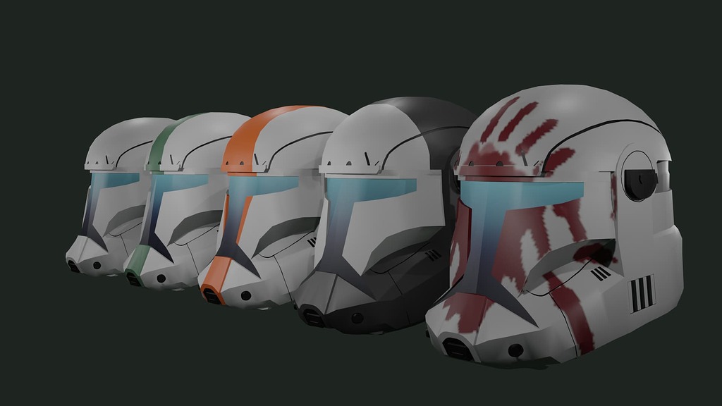Star Wars Republic Commando Helmet Models - Creations Feedback ...