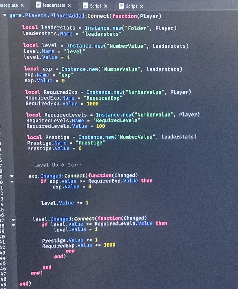 Leveling system not working (solved) - Scripting Support - Developer Forum | Roblox