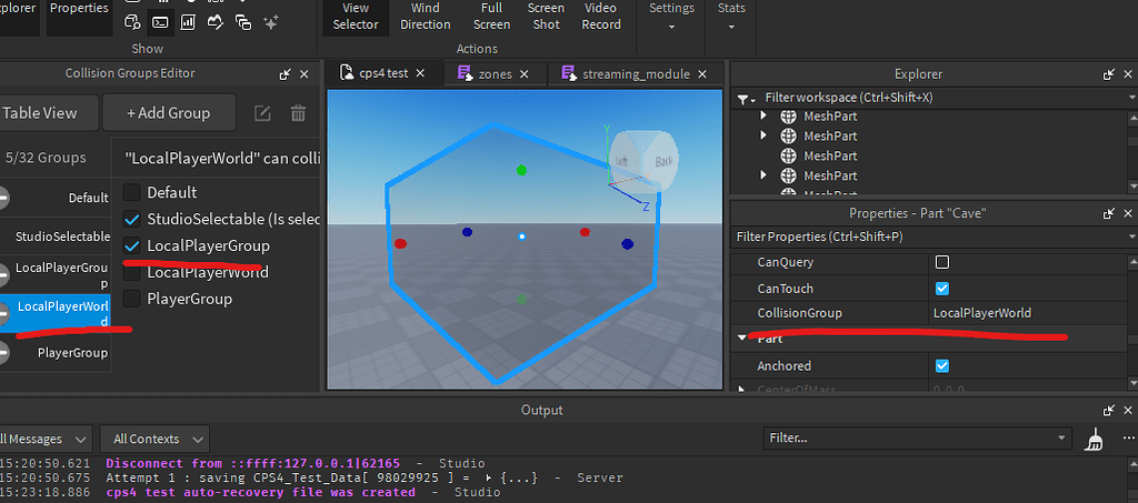 Touched Events Not Respecting Collision Filters Engine Bugs Developer Forum Roblox 