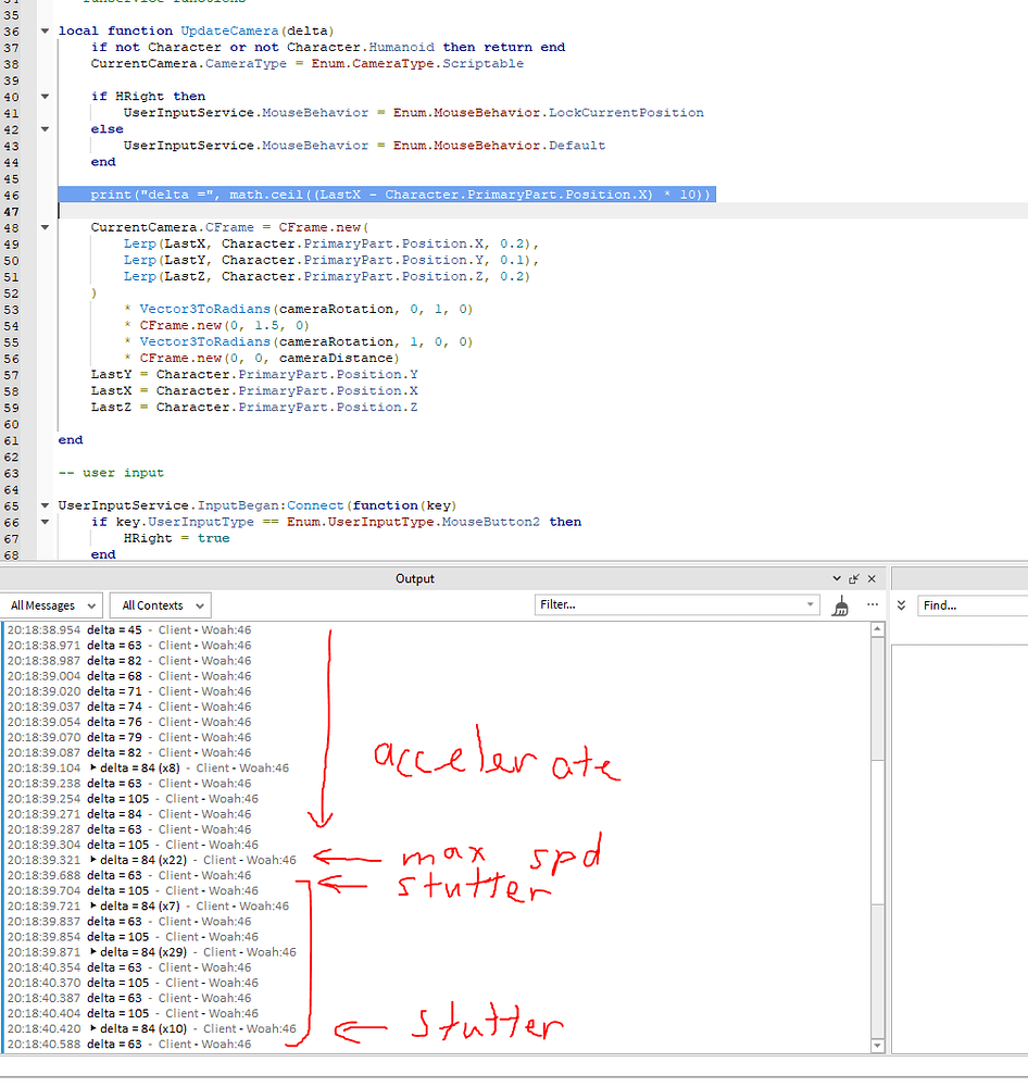 Lerp has stutter? - Scripting Support - Developer Forum | Roblox