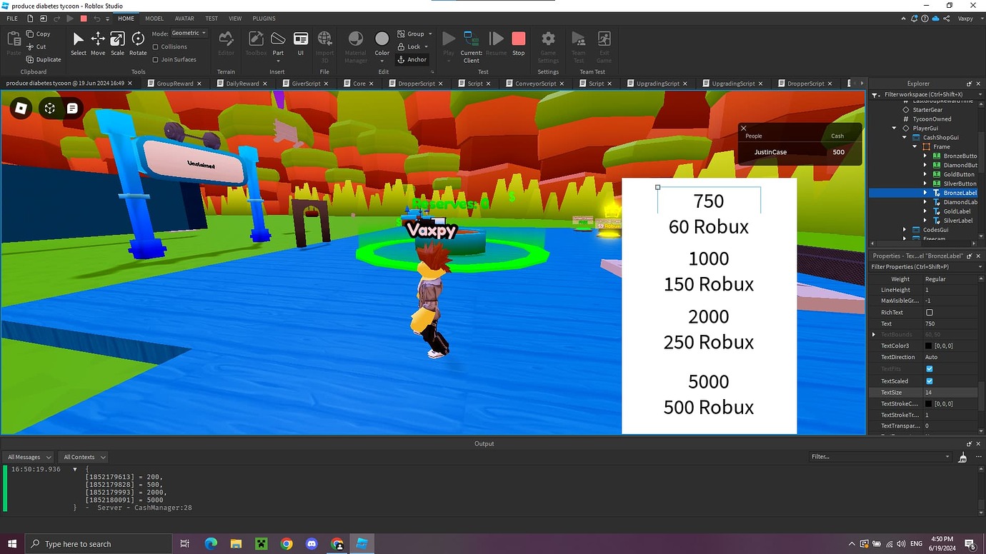 Tonumber isn't properly updating, Cash isn't going to the player after a purchase - Scripting ...