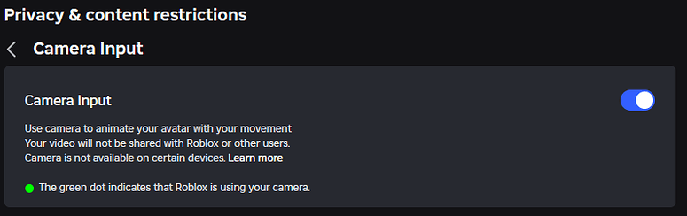 Cannot enable camera without enabling voice chat - Engine Bugs ...