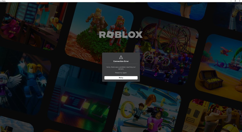 Roblox can't connect to Roblox website and servers - Roblox Application ...