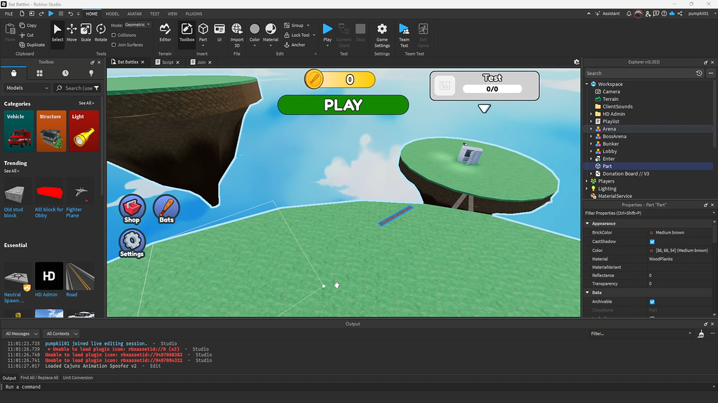 Moving object to the center of the side of a model causes it to go EXTREMELY far, even passing ...