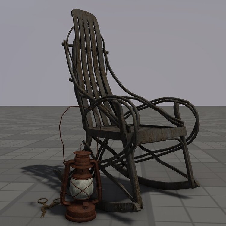 Appalachian rocking chair and miscellaneous objects - Creations ...