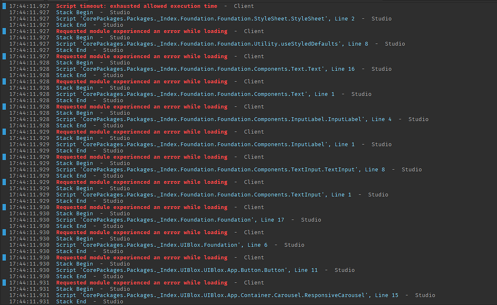 CoreGui fails to load when solo testing - Studio Bugs - Developer Forum ...