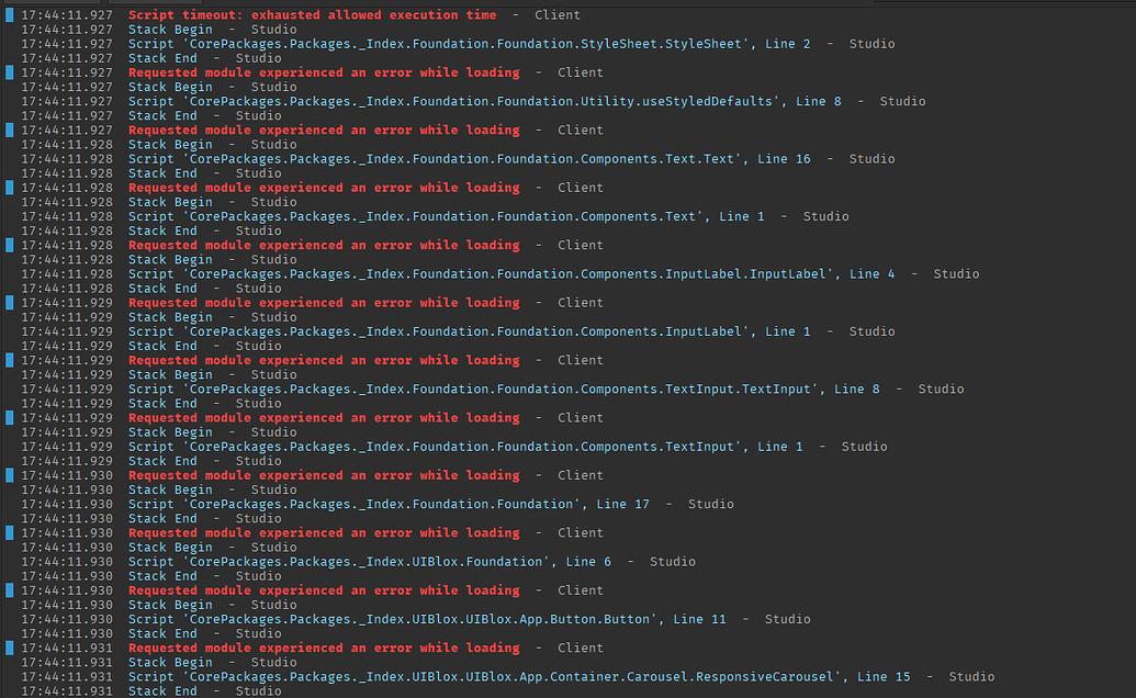 CoreGui fails to load when solo testing - Studio Bugs - Developer Forum ...