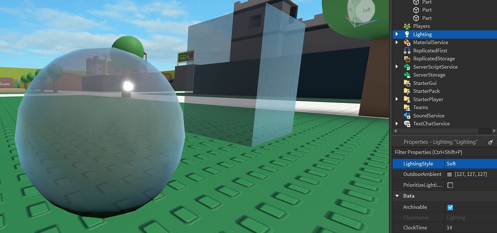 No refraction effect on the glass material in Unified Lighting - Engine ...