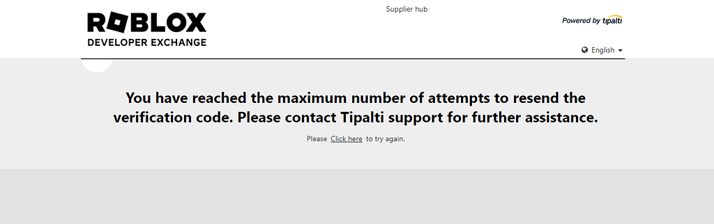 I need help with DevEx Tipalti account - Platform Usage Support - Developer Forum | Roblox