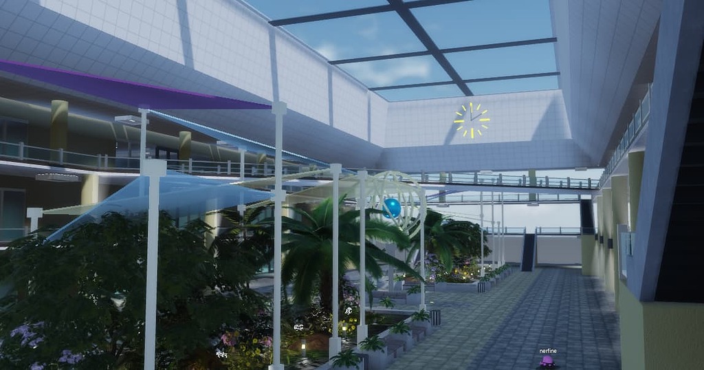Little feedback on my unfinished WIP Game lobby / hangout mall ...