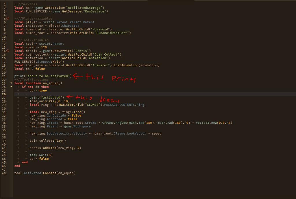 Throwing object is not working - Scripting Support - Developer Forum | Roblox