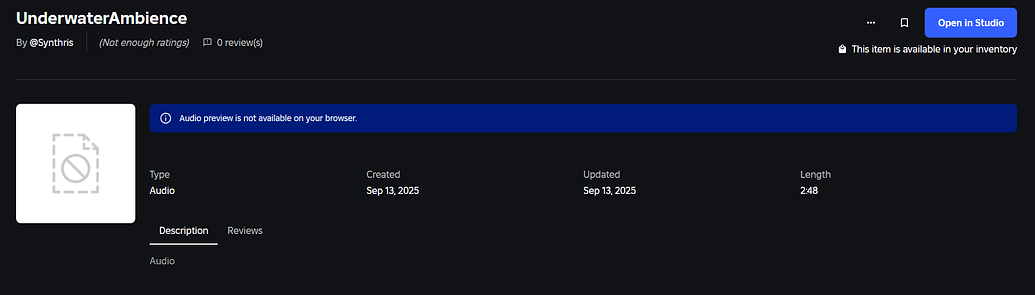 Creator Hub Audio Upload Rejected and Incorrectly Identifies Audio ...