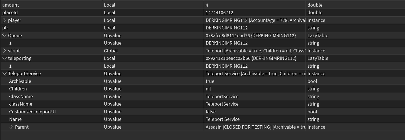 For loop is stuck - Scripting Support - Developer Forum | Roblox