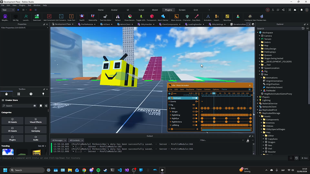 Custom rig animation breaks in Studio but not Moon Animator 2 ...