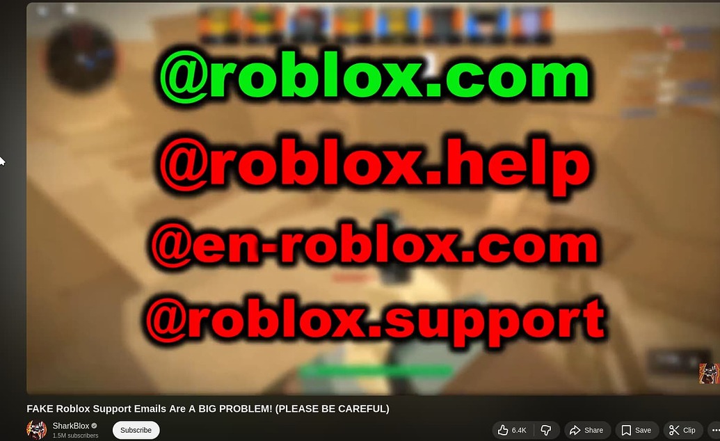 Is this a valid roblox support email address? - Platform Usage Support ...