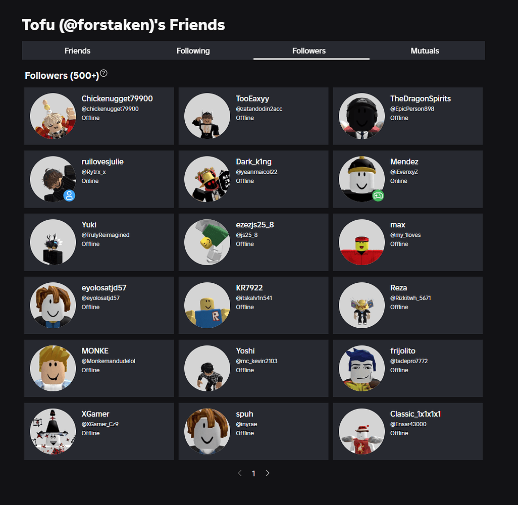 Friends and following won’t load - Roblox Application and Website Bugs ...